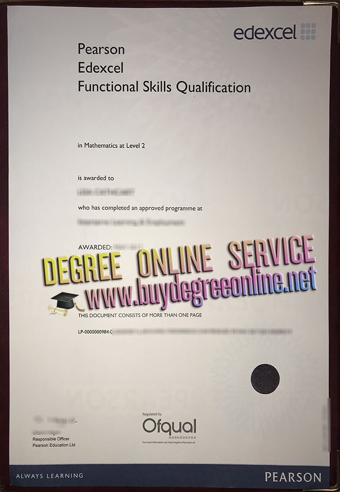 Buy A Fake Pearson Edexcel Functional Skills Qualification In Maths Online