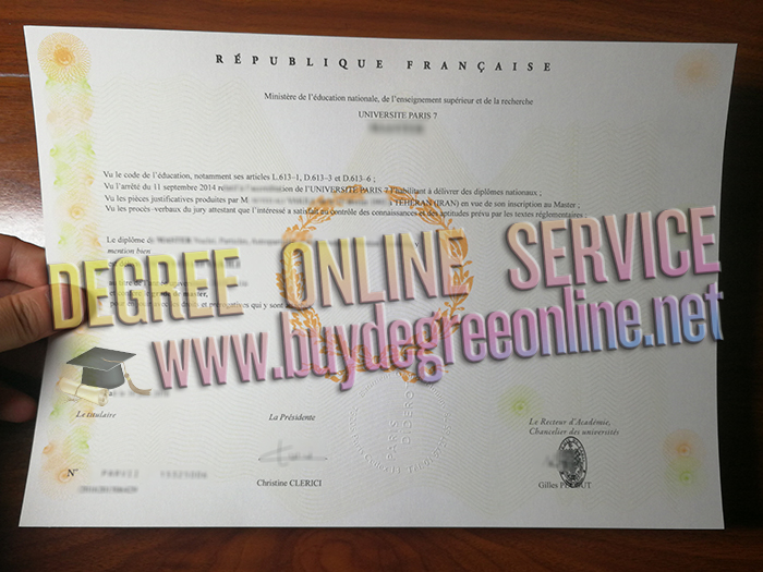 How to purchase a realistic Université Paris 7 diploma certificate