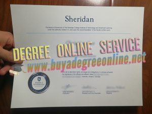 How much to order a Sheridan College degree certificate in Canada